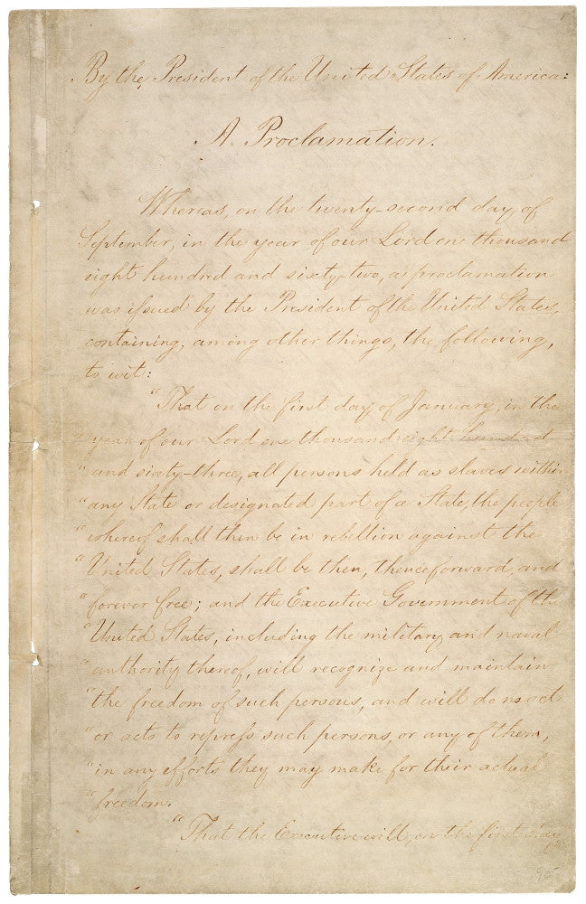 Civil War Emancipation Proclamation Poster Print | Posterazzi